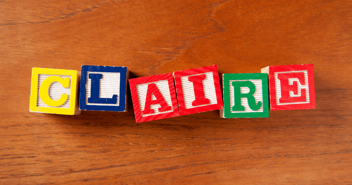 100+ GREAT Middle names for Claire - MyBump2Baby